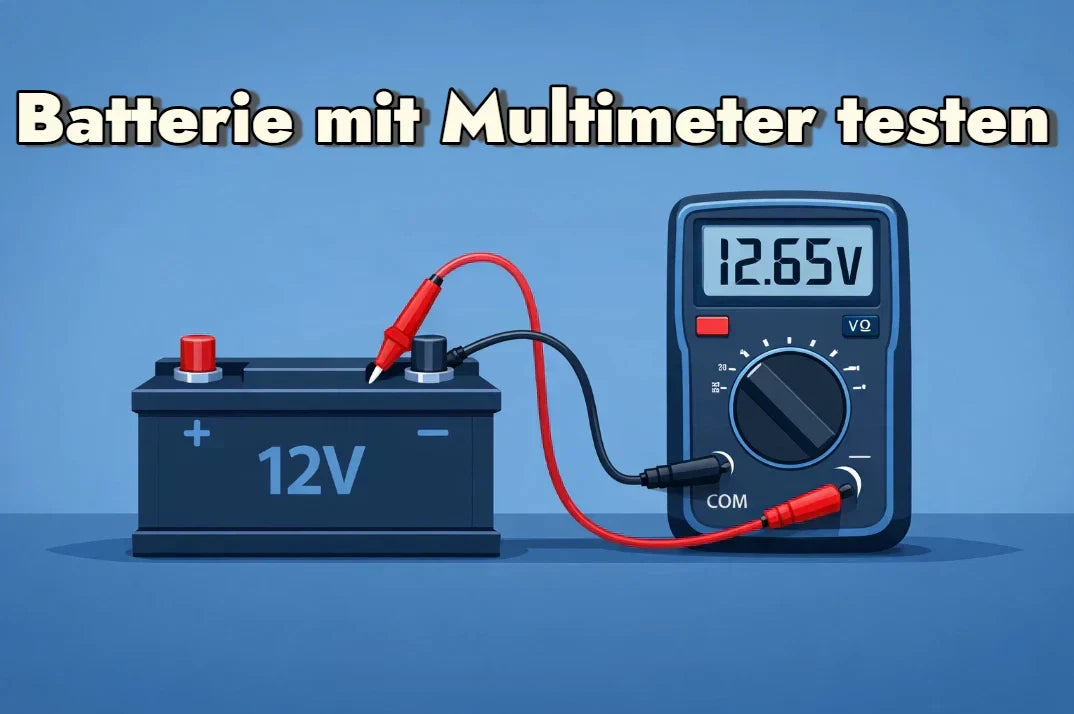 Batterie mit Multimeter testen: Ist sie defekt oder nur leer? (Inkl. 1